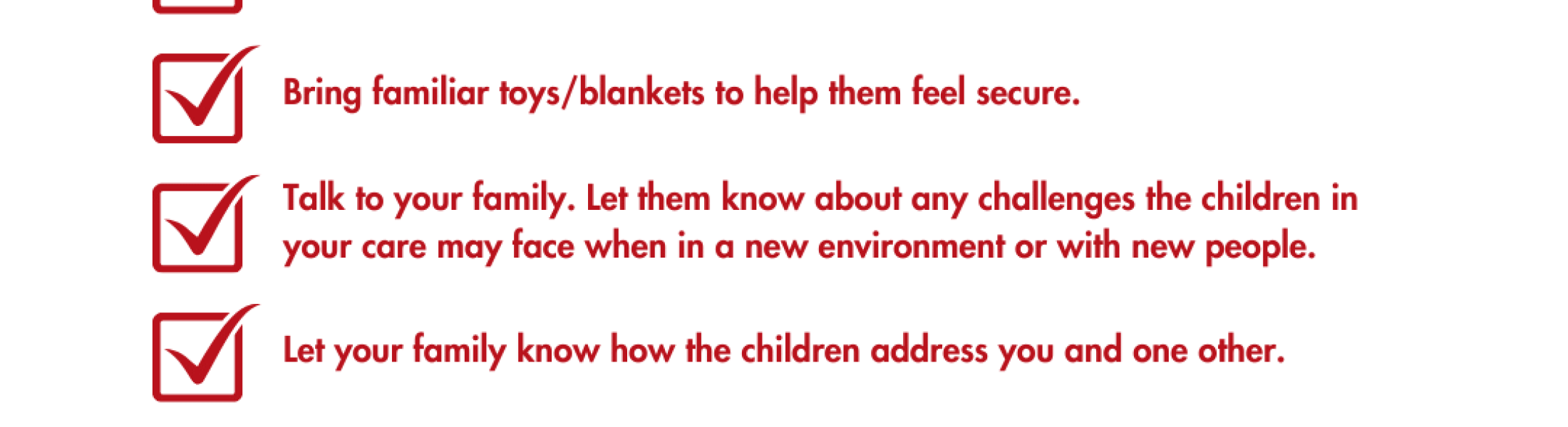 Checklist for Celebrating the Holidays - Wisconsin Family Connections ...